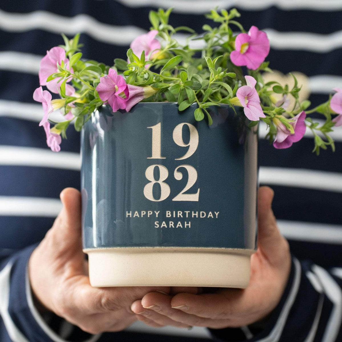 Personalised birthday indoor plant pot - The Perfect gift for birthdays ...