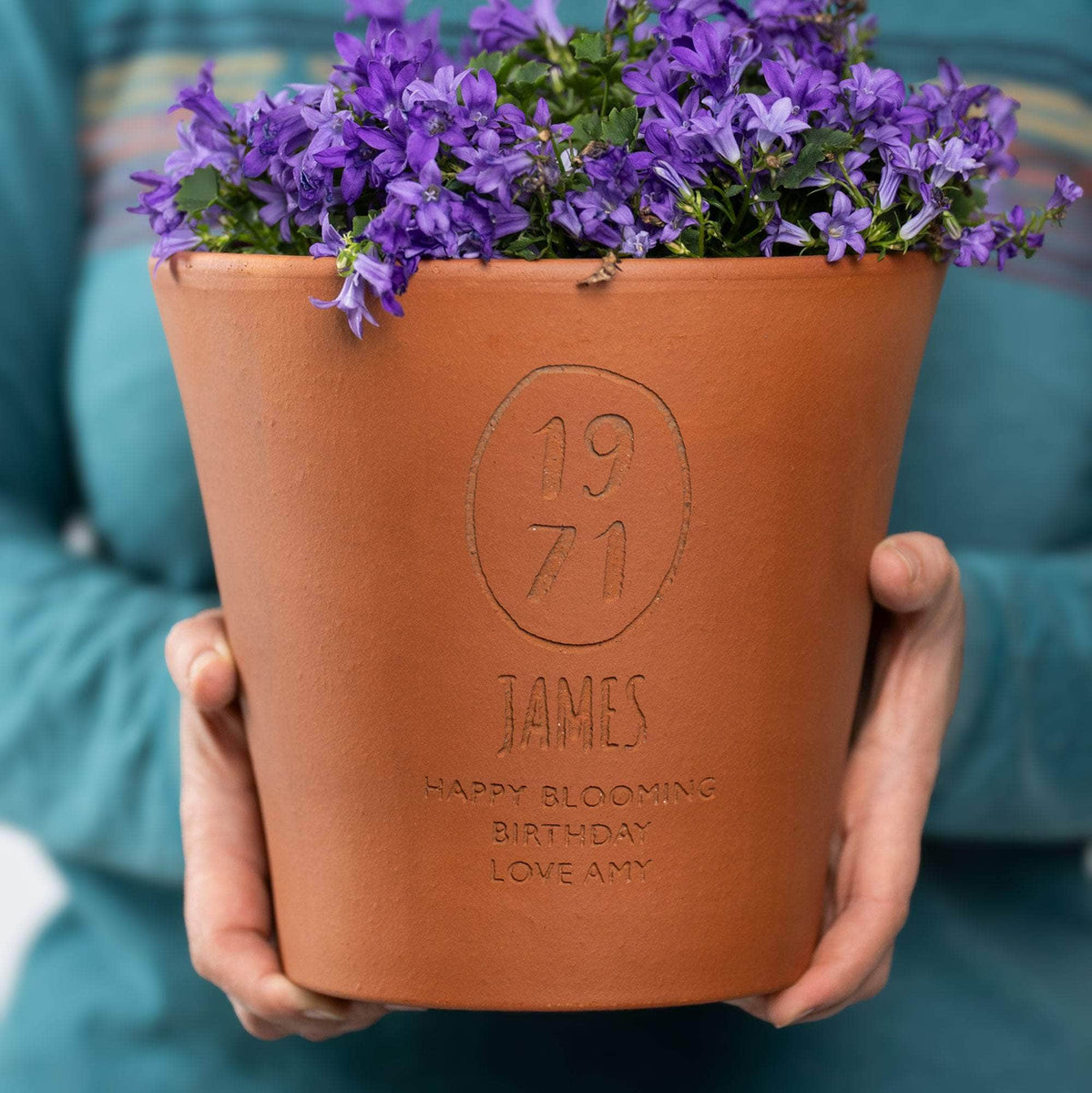Personalised Birthday Plant Pot - Personalised birthday gift for garden ...