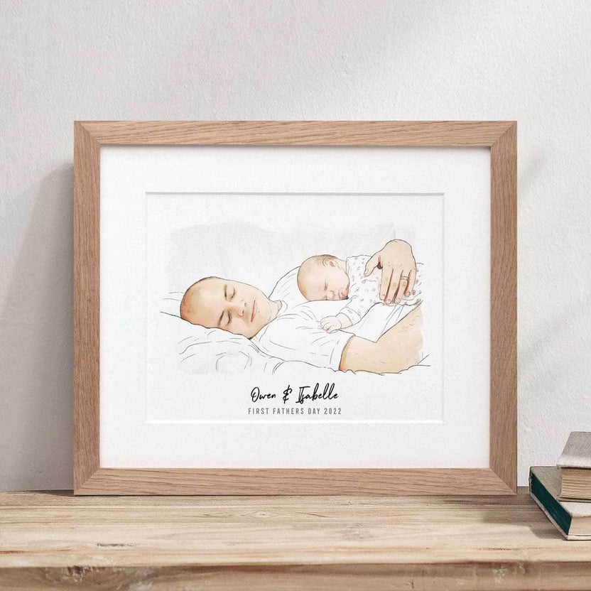 Daddy and Me Illustration - The perfect father's day gift or first ...