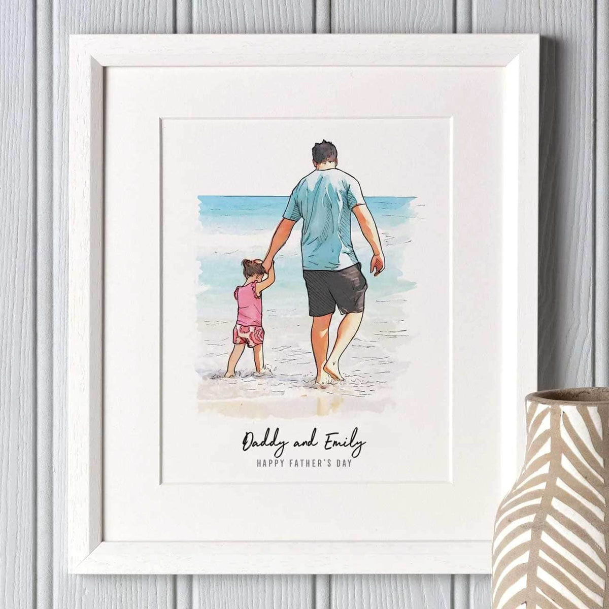 Daddy and Me Illustration - The perfect father's day gift or first ...