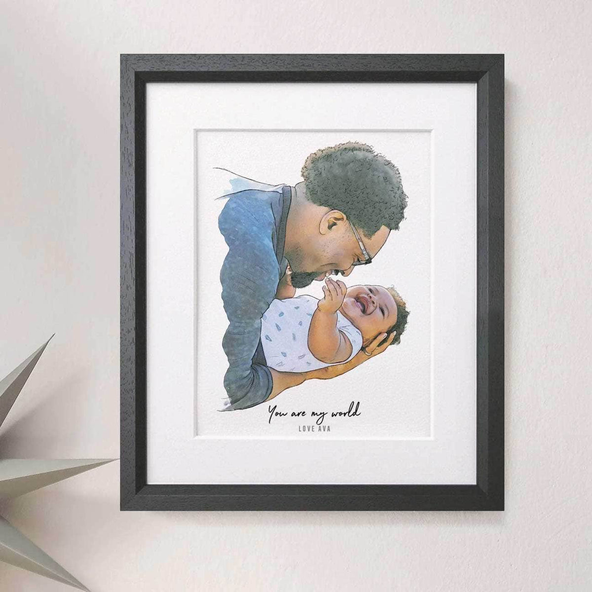 Daddy and Me Illustration - The perfect father's day gift or first ...