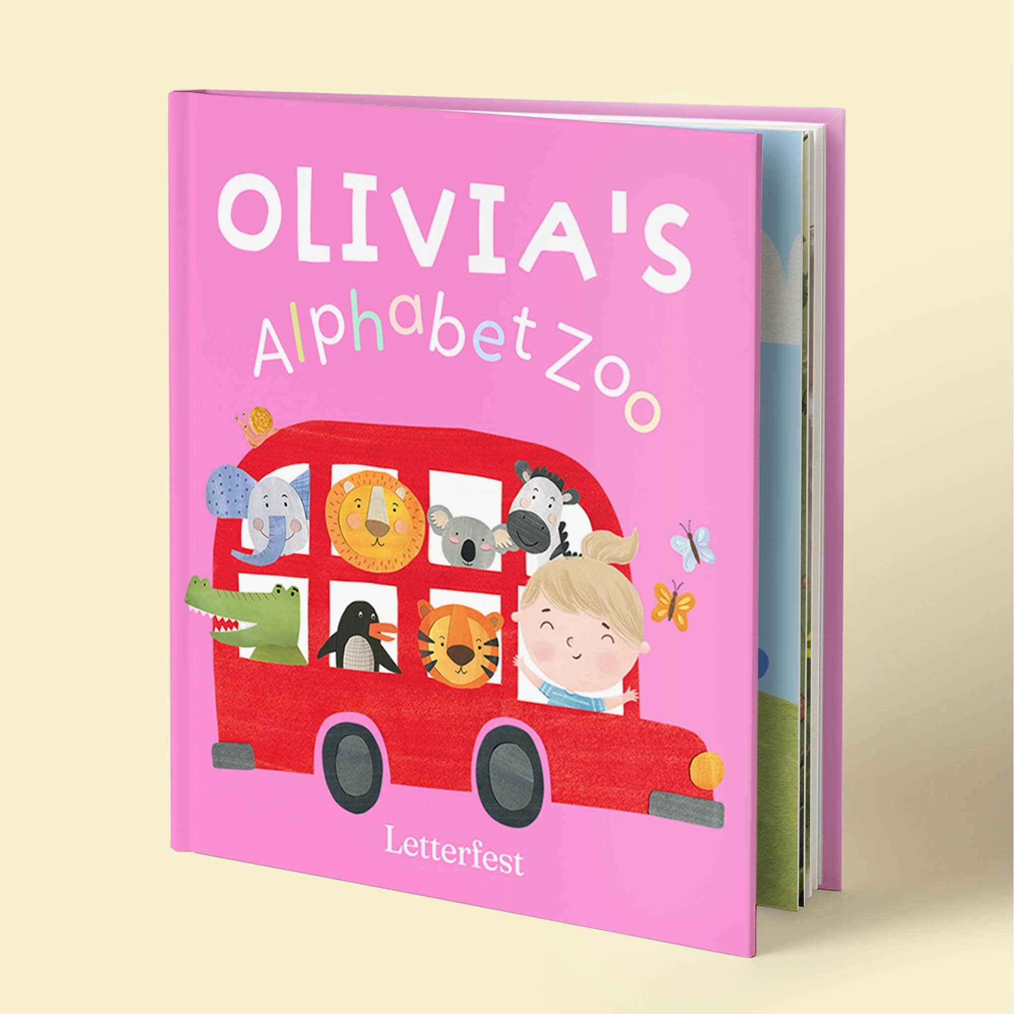 Personalised Alphabet Zoo Story Book – Custom Kids ABC Animal Gift ...
