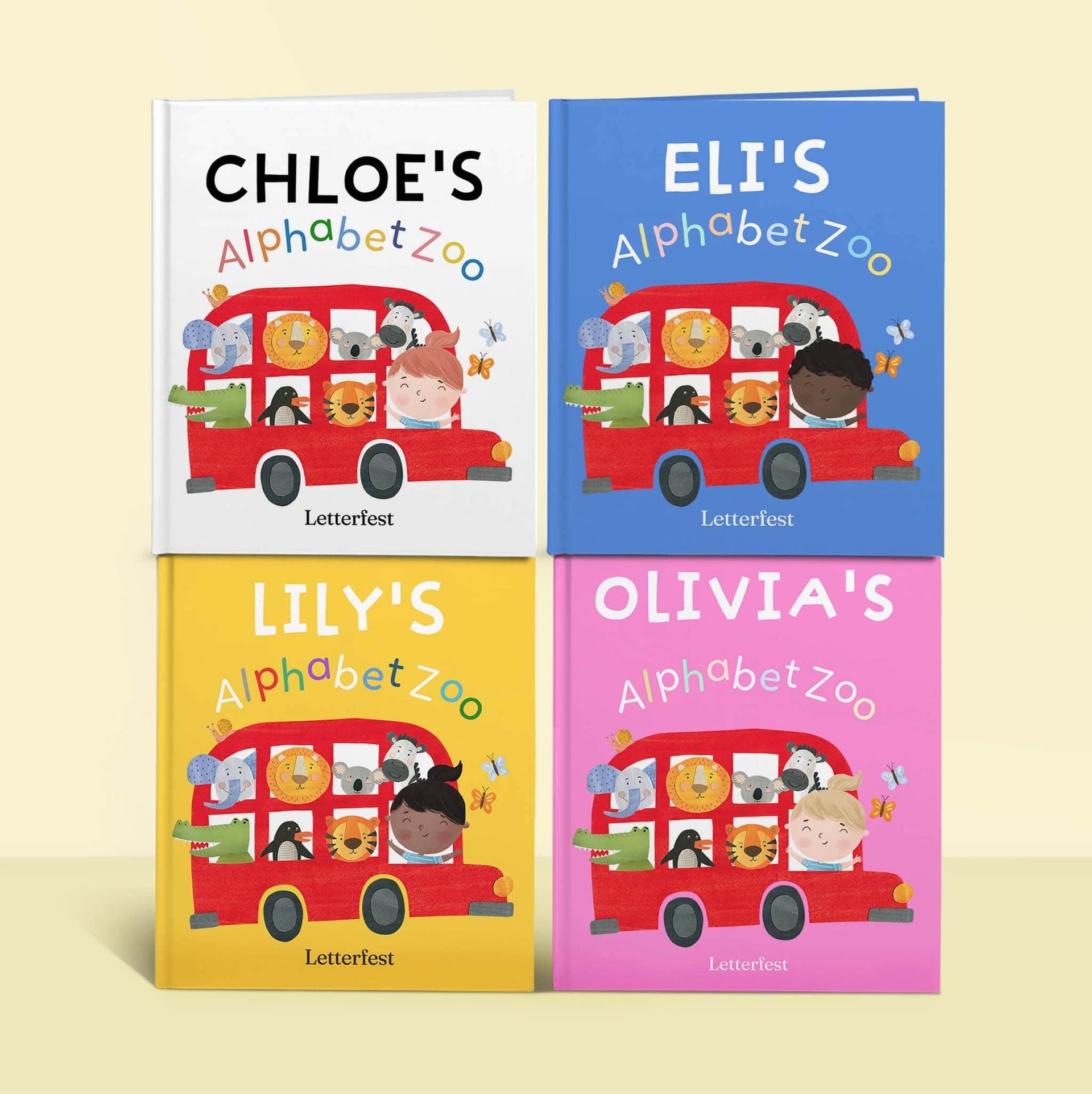Personalised Alphabet Zoo Story Book – Custom Kids ABC Animal Gift ...