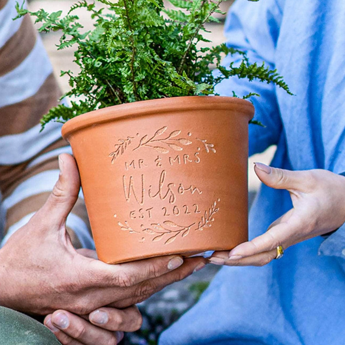 Personalised Engraved Signature Plant Pot – Letterfest