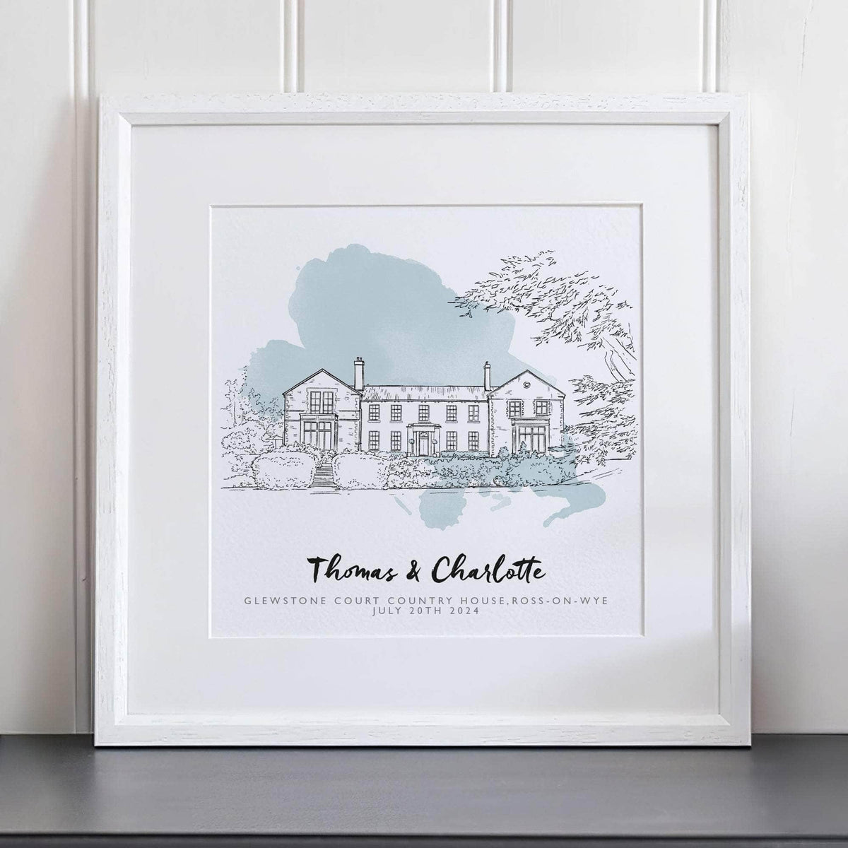 Wedding Venue Line Drawing – Letterfest