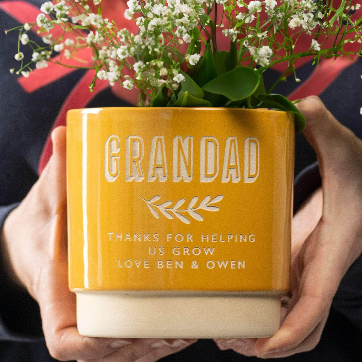 Personalised Grandads Indoor Plant Pot - A Unique Personalised Gift For ...