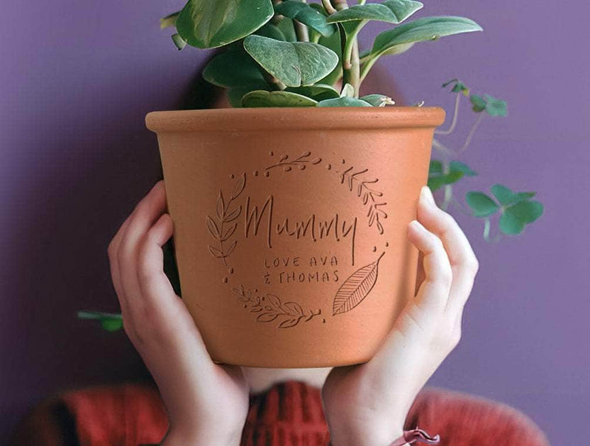 Personalised Family Tree Pot - The perfect hand engraved gift. – Letterfest