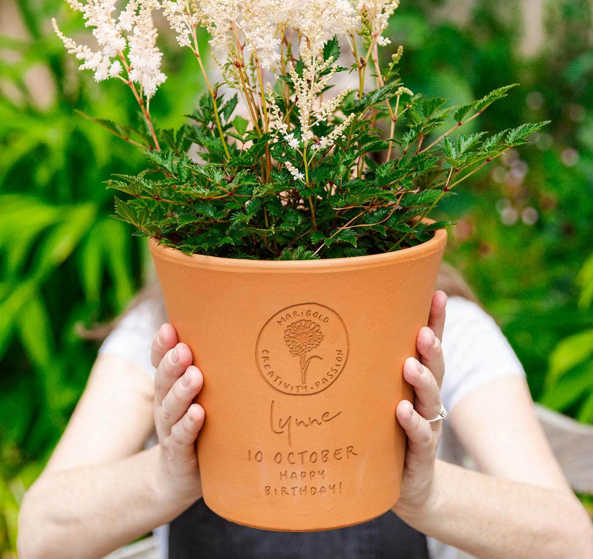 Personalised Birthflower Plant Pot - Personalised birthday gift for ...