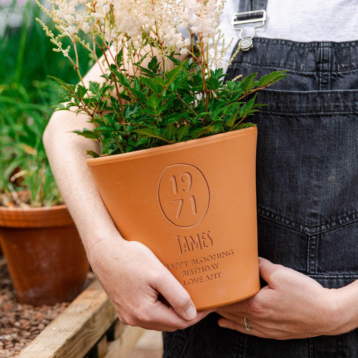 Personalised Birthday Plant Pot - Personalised birthday gift for garden ...