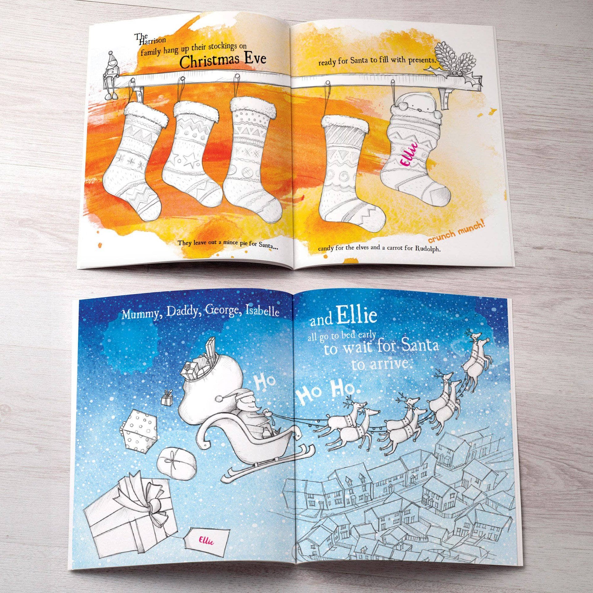 Personalised First Christmas Story Book by Letterfest