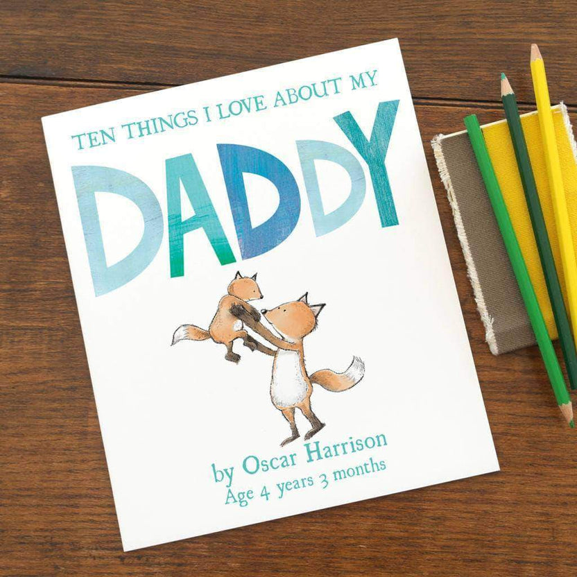 Reasons I Love Dad Children's Book - Personalised book, a perfect gift ...