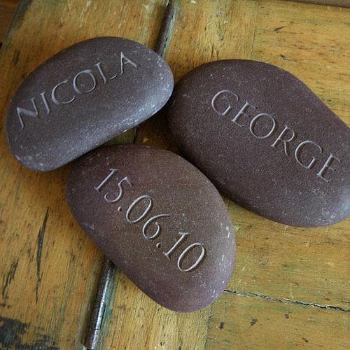 Personalised Engraved Pebbles and Stone – Letterfest